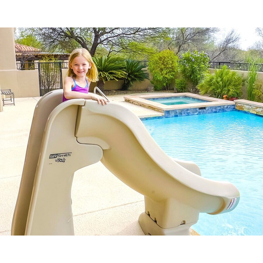 SlideAway Removable Slide – Taupe - Pool Equipment Brisbane